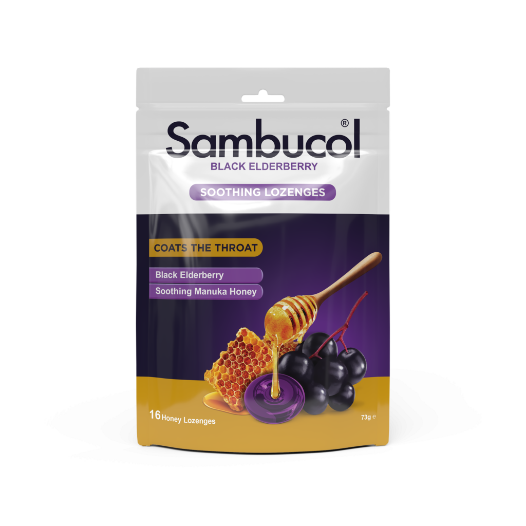 Black Elderberry Soothing Throat Lozenges | Sambucol New Zealand